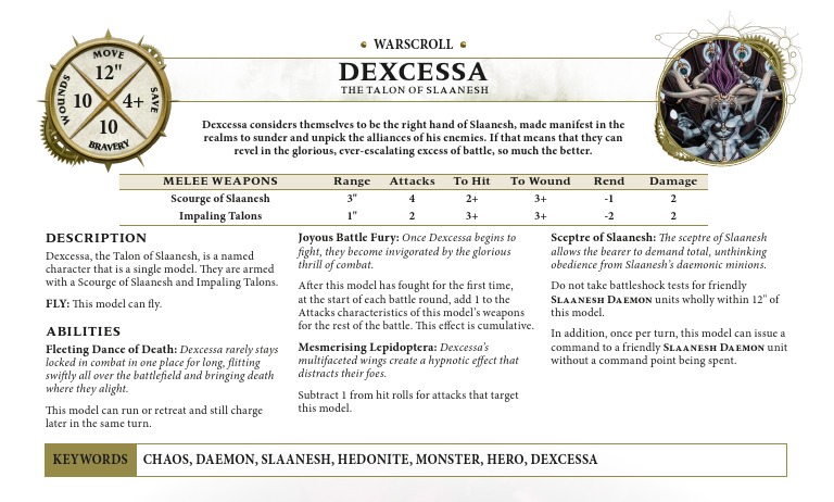 Dexcessa, the Talon of Slaanesh | PDF | Leisure | Sports
