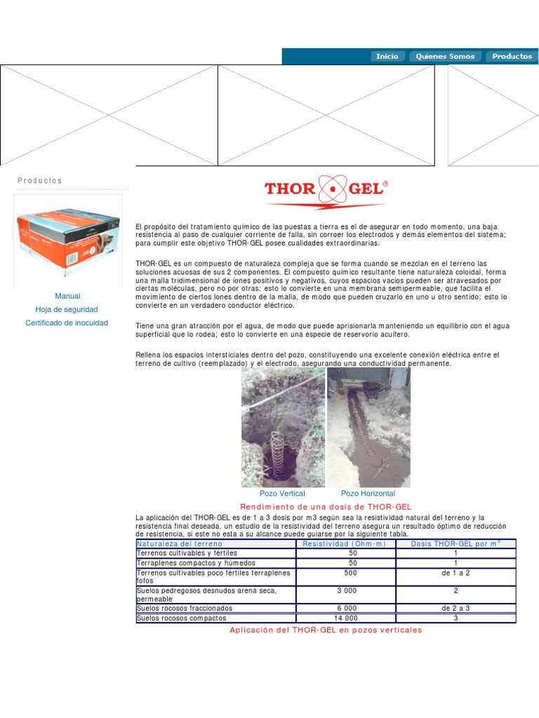 Thor Gel PDF | PDF | Resistencia Eléctrica y Conductancia | Tierra