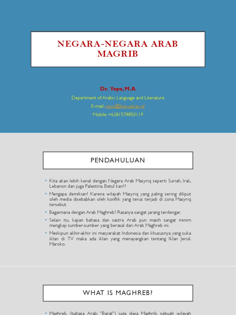 Negara-Negara Arab Magrib | PDF