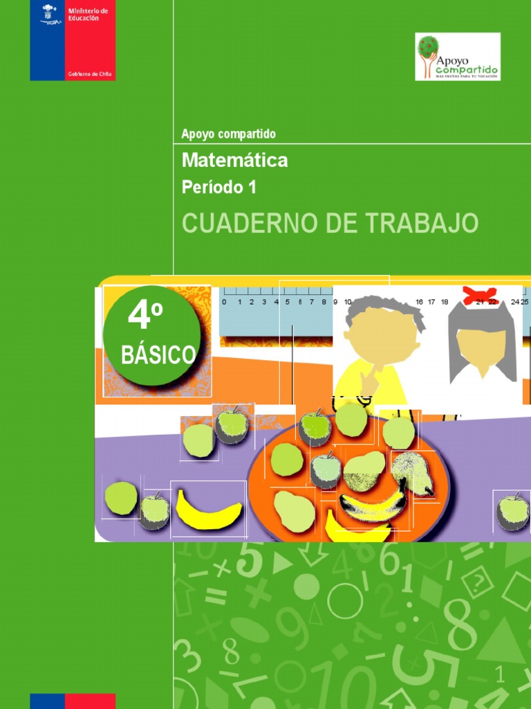 Cuaderno de Matemática 4° Básico - Período 1 | PDF | Multiplicación ...