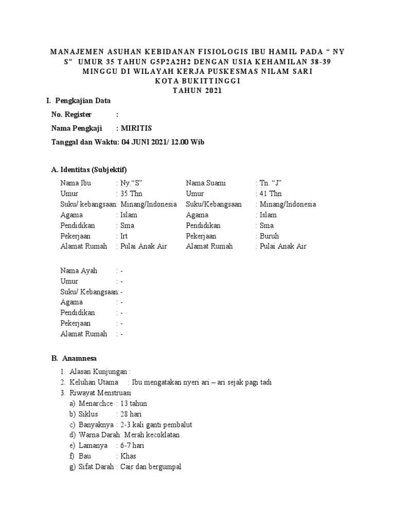 Anc Soap | PDF | Kesehatan Holistik