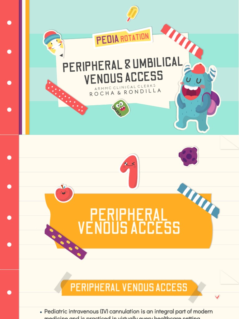 Pediatric Peripheral Venous Access Guide | PDF | Intravenous Therapy ...