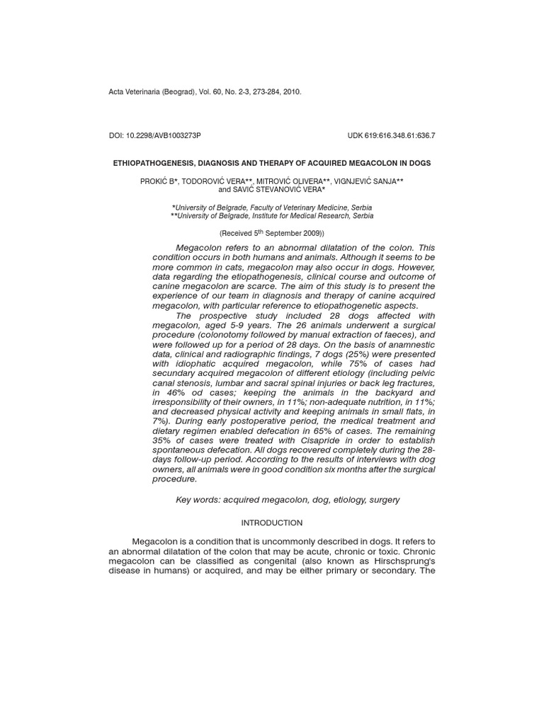 Ethiopathogenesis, Diagnosis, and Surgical Management of Acquired ...