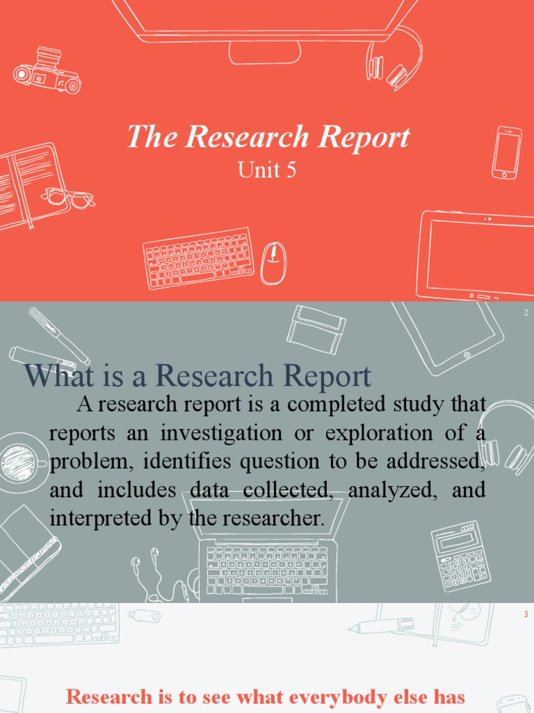 The Research Report: Unit 5 | PDF | Statistics | Cognition