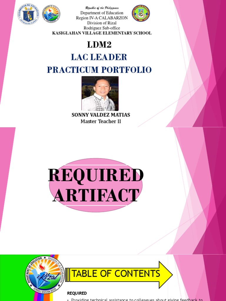 LDM2 Practicum Portfolio For LAC Leaders | PDF | Teachers | Human Nature
