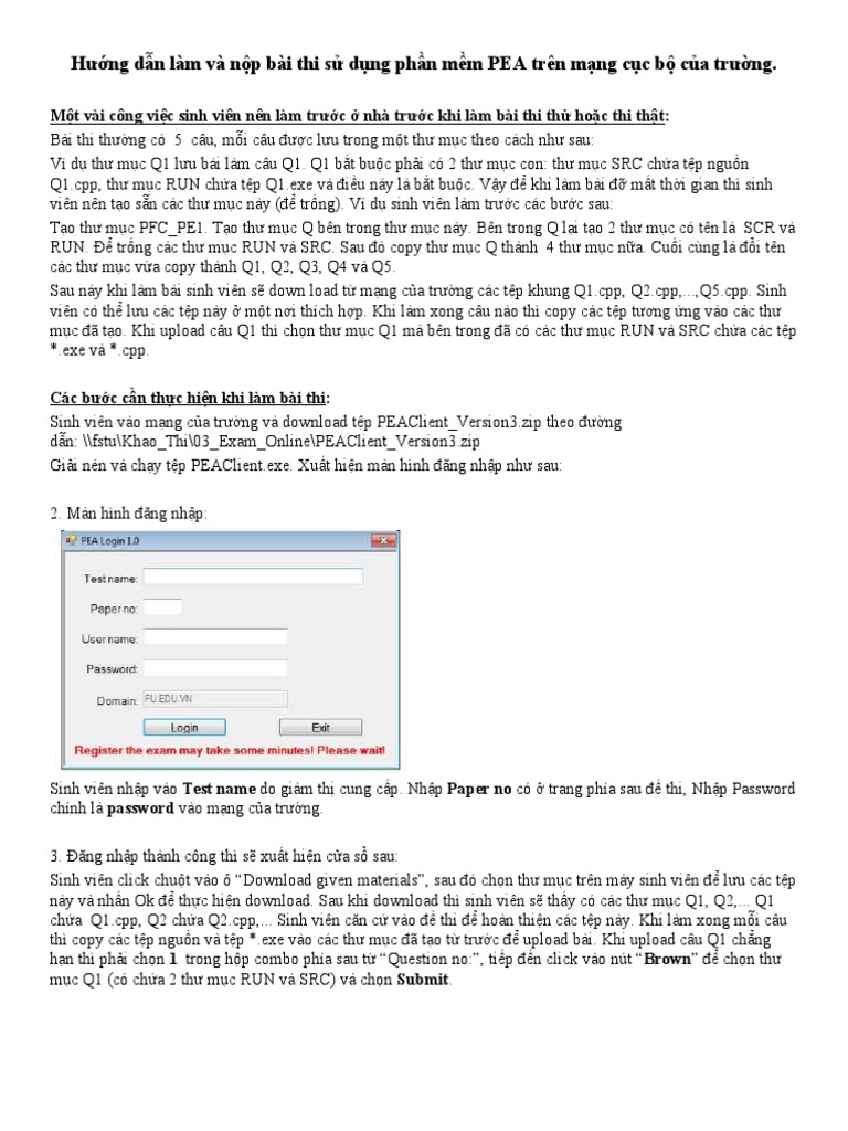 PAE - HD Lam Va Nop Bai Thi | PDF