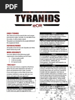 Tyranid Datasheet Cards 10th Ed | PDF