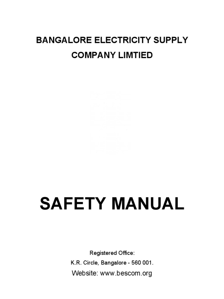 Bescom Safety Manual | PDF | Breathing | Cardiopulmonary Resuscitation