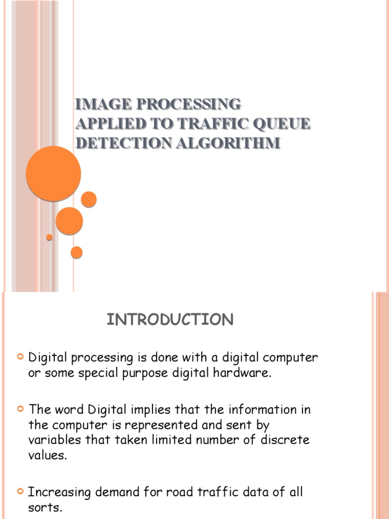 Traffic Queue Detection via Image Processing | PDF | Traffic | Signal Processing