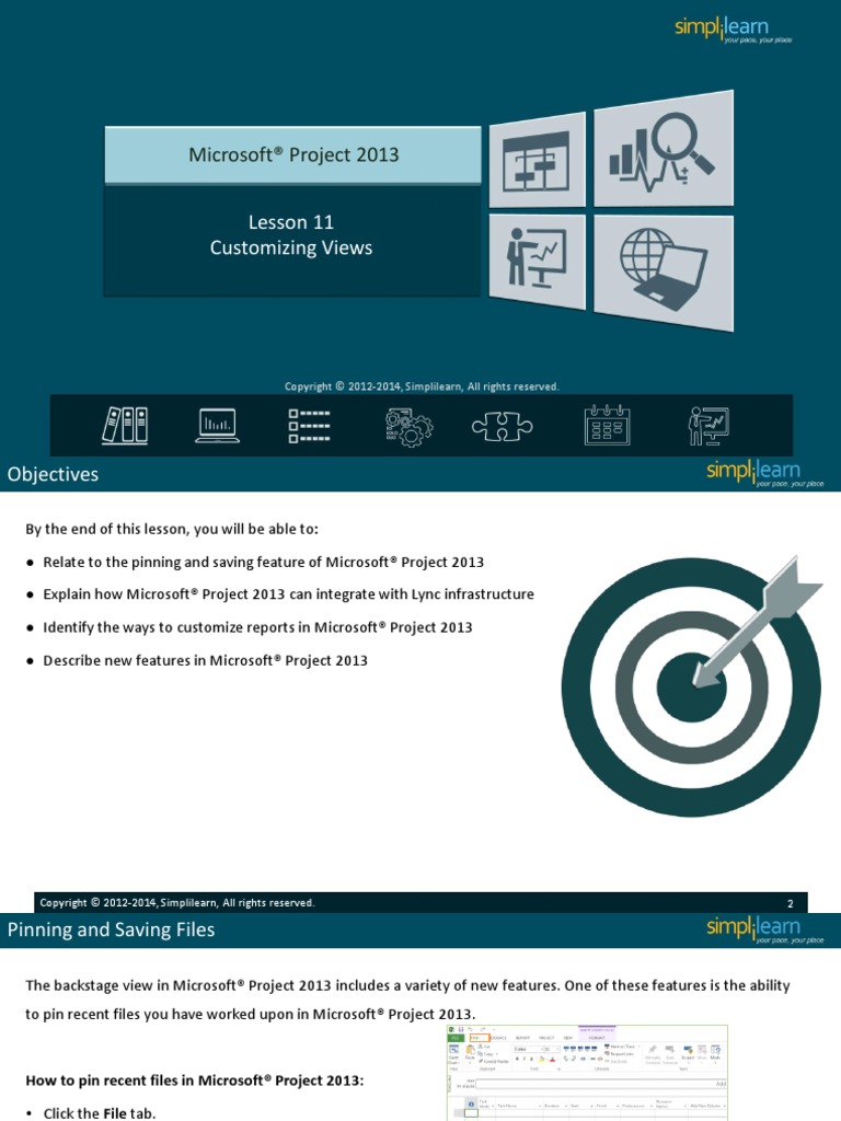 MS Project 2013 - Tutorial | PDF | Computer File | Computer Architecture