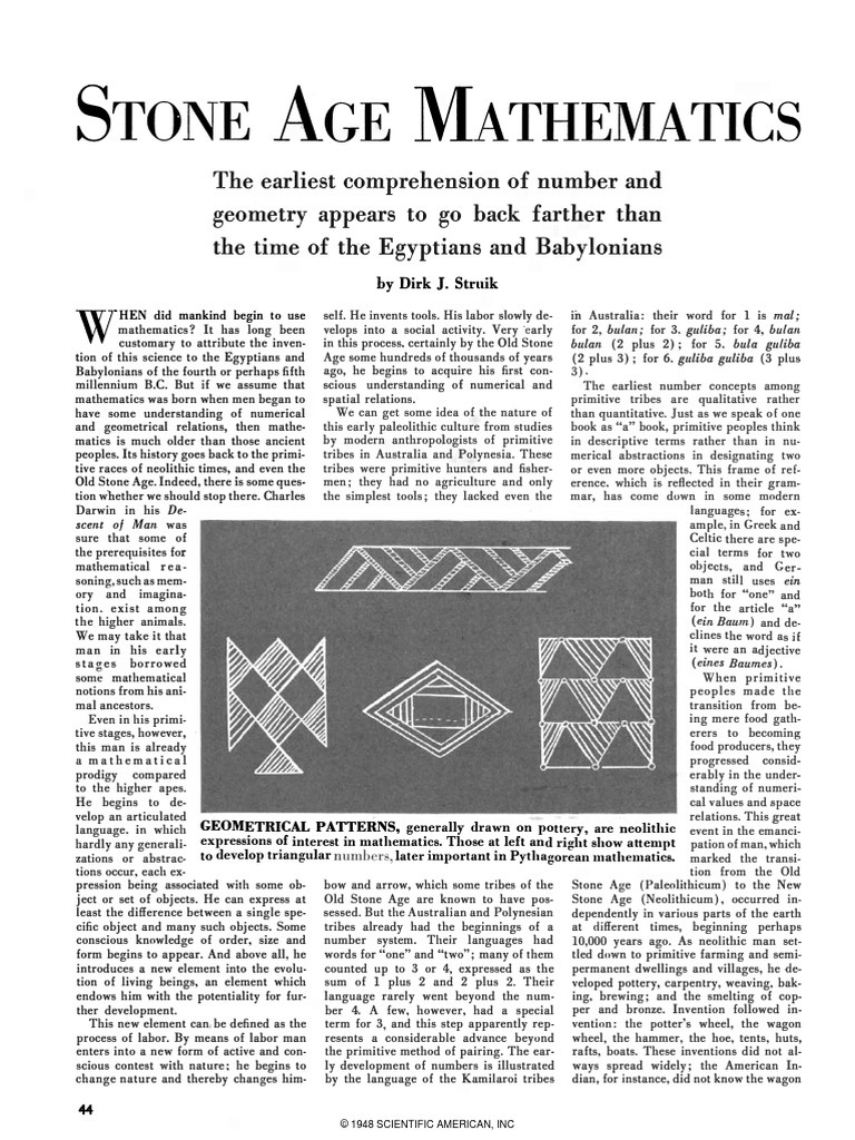 Scientificamerican1248 44 | PDF | Stone Age | Geometry