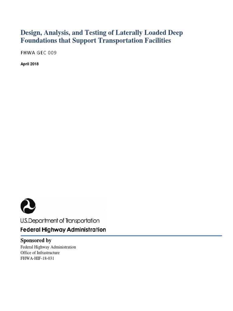 Nhi18031 Lateral Piles | PDF | Deep Foundation | Geotechnical Engineering