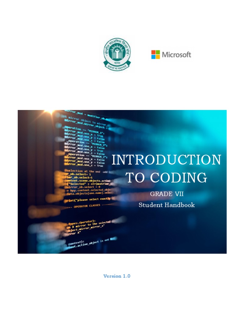 ClassVII Coding Student Handbook | Download Free PDF | Control Flow ...