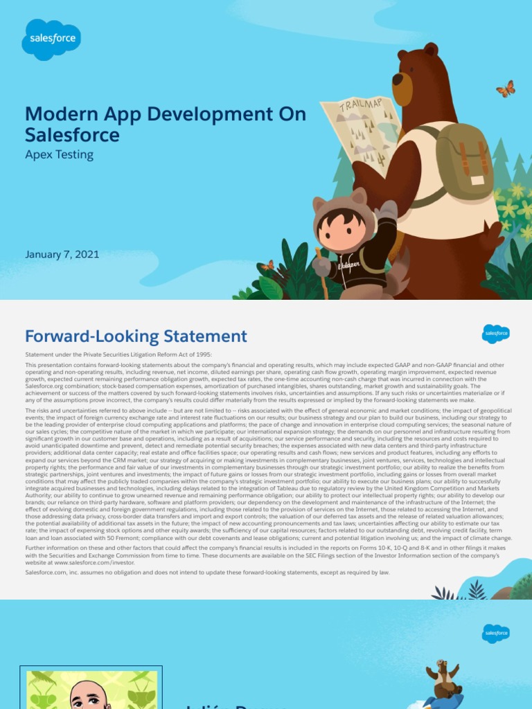 Modern App Development On Salesforce - Apex Testing | PDF | Unit ...