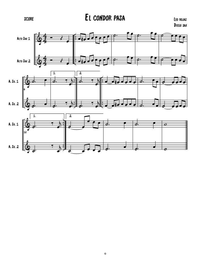 El Condor Pasa PDF | PDF