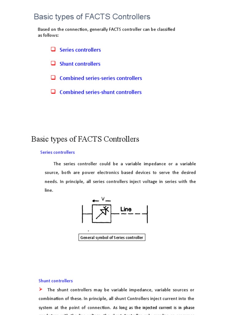 Types of FACTS Controllers Explained | PDF | Technology & Engineering