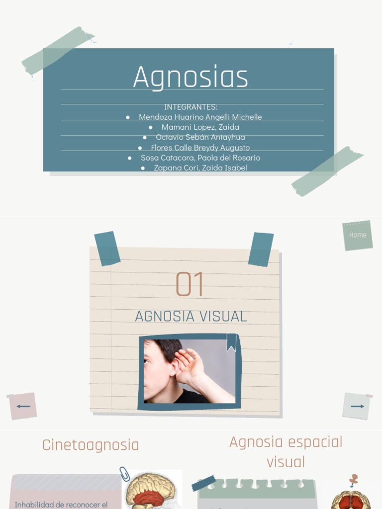 Agnosia | PDF | Neurología | Sistema nervioso