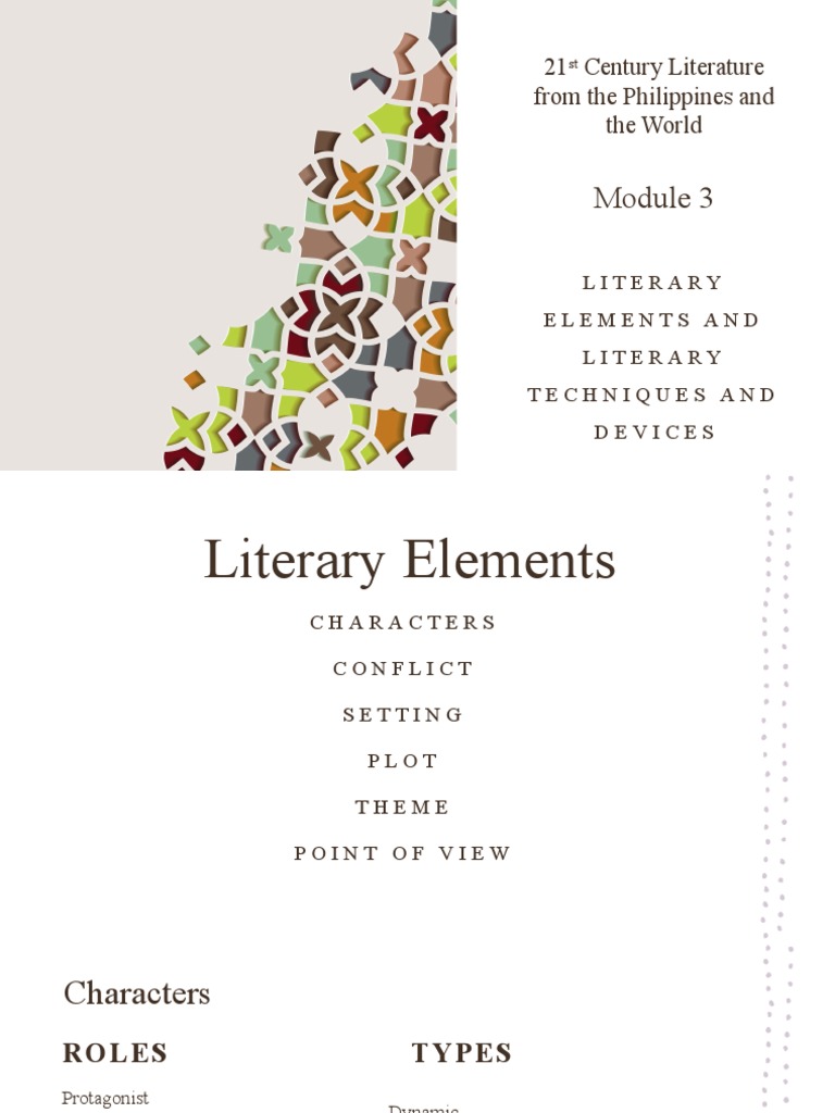 Literary Elements and Literary Techniques and Devices | PDF | Plot ...