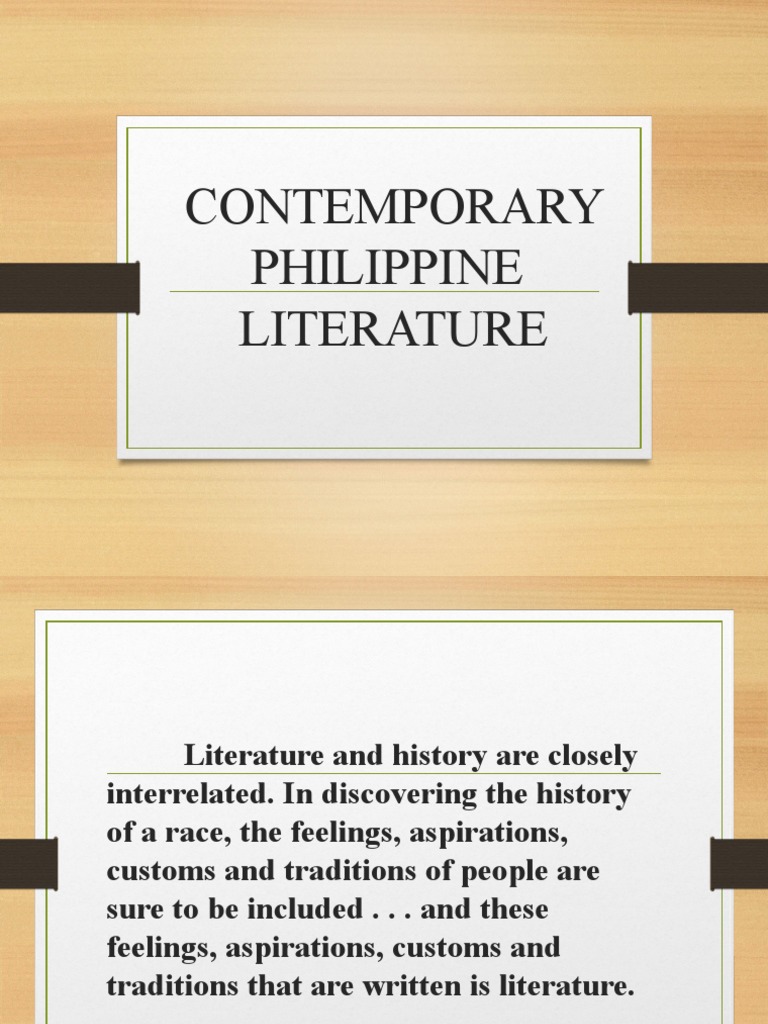 Contemporary Philippine Literature | PDF | Poetry