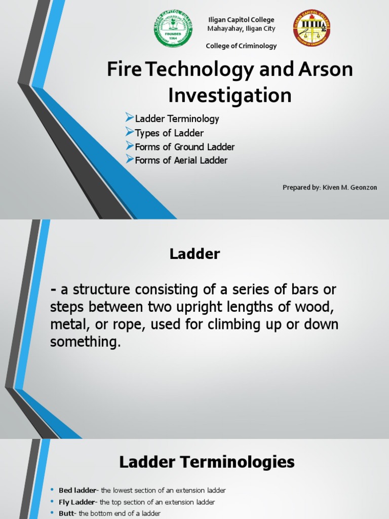 An Overview of Ladder Terminology, Types, and Forms | PDF | Ladder ...