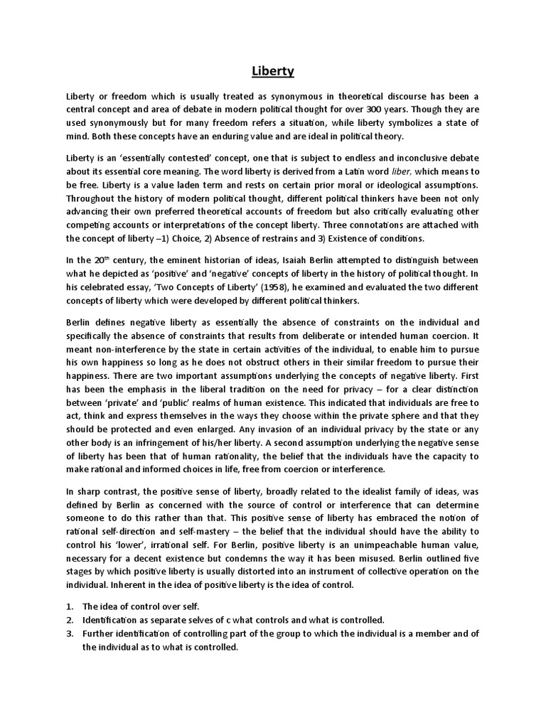 Liberty & Equality | PDF | Social Equality | Political Philosophy