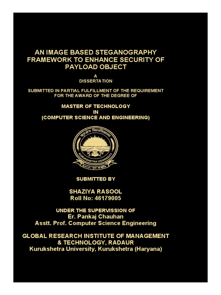 An Image Based Steganography Framework To Enhance Security of Payload Object | PDF