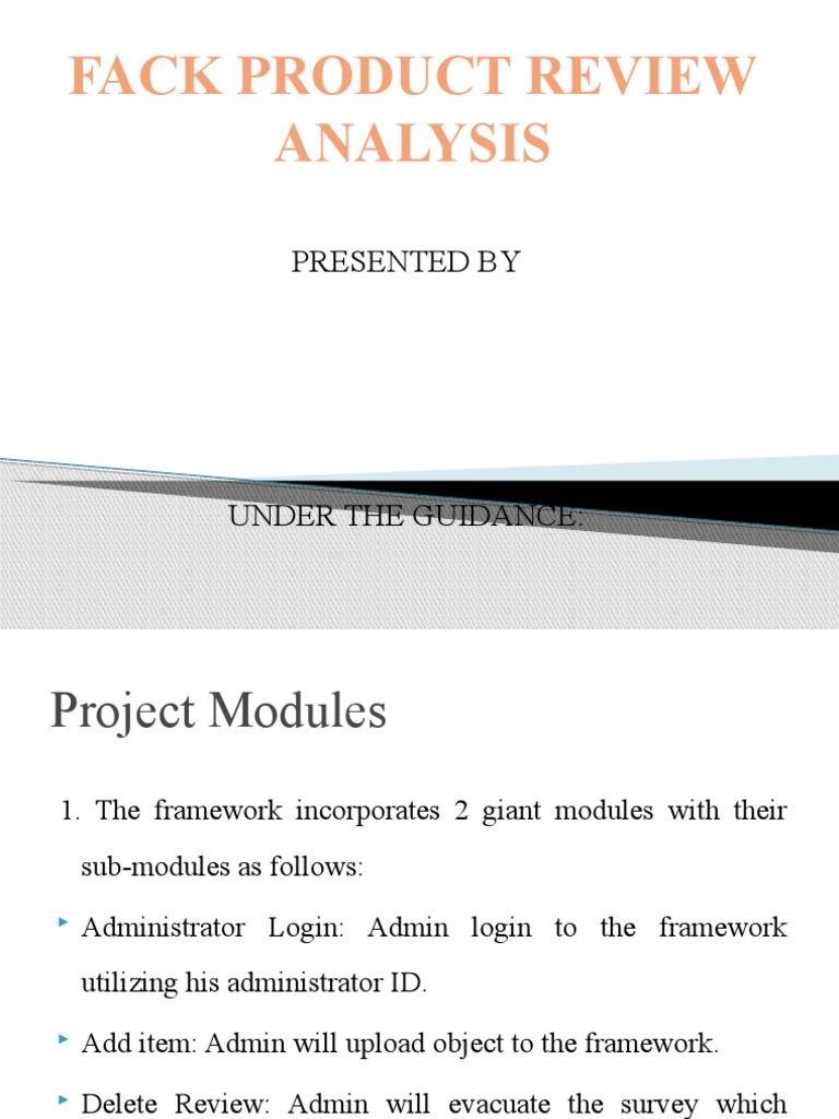 FACK Product Review Analysis Guide | PDF | Data | Information Science