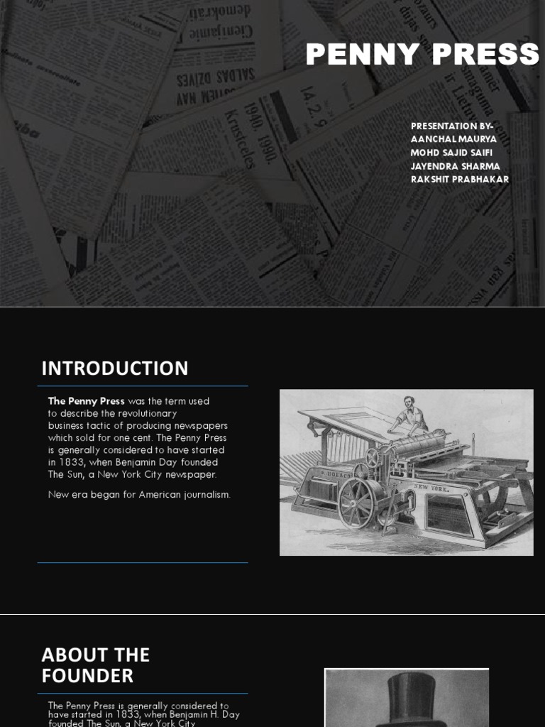 Penny Press Document | PDF | Newspapers | Entertainment