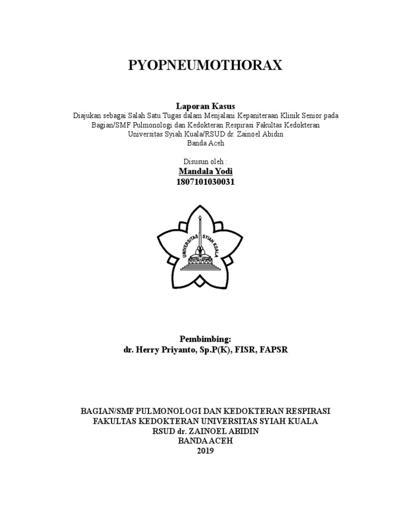 PYOPNEUMOTHORAX | PDF