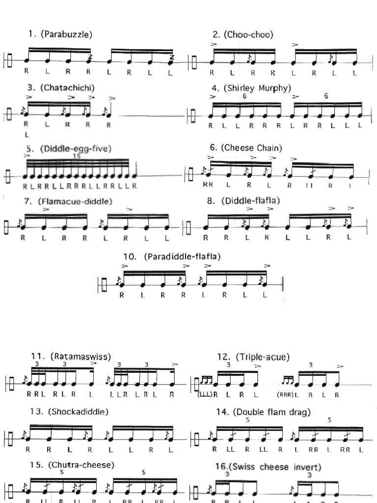 Hybrid Rudiments | PDF