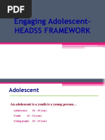Adolescent HEADSS Assessment Guide | PDF | Adolescence | Self Harm