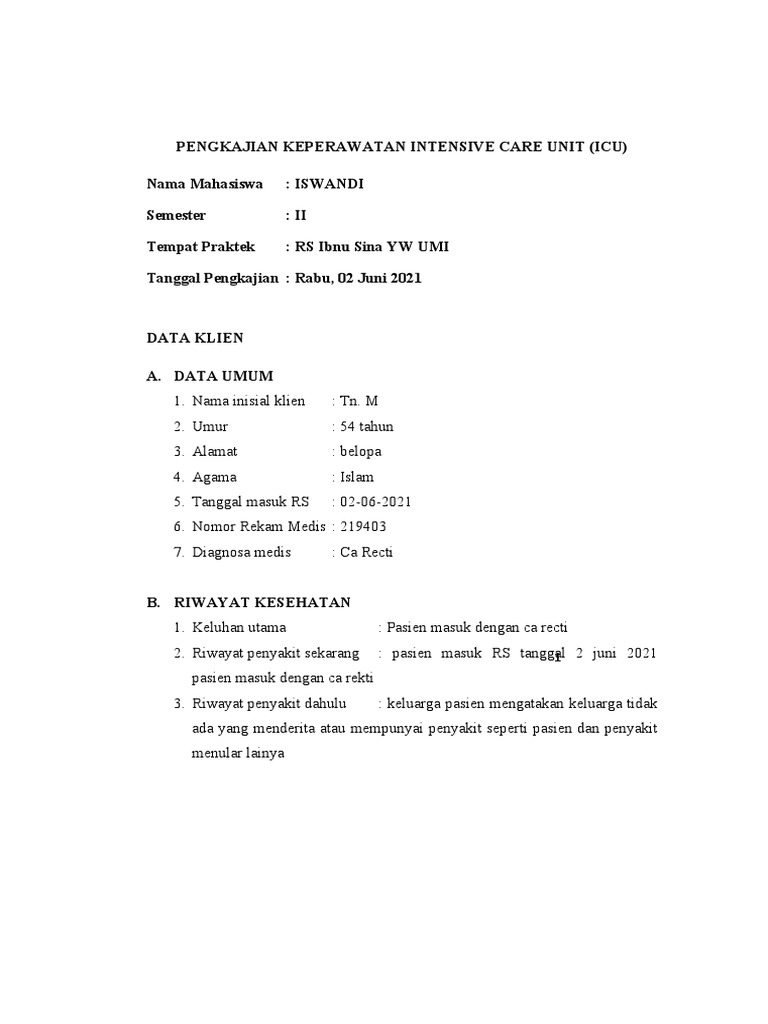 Askep Ca Recti | PDF