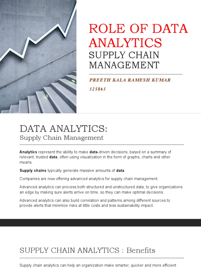 Role of Data Analytics in Supply Chain Management | PDF | Analytics ...