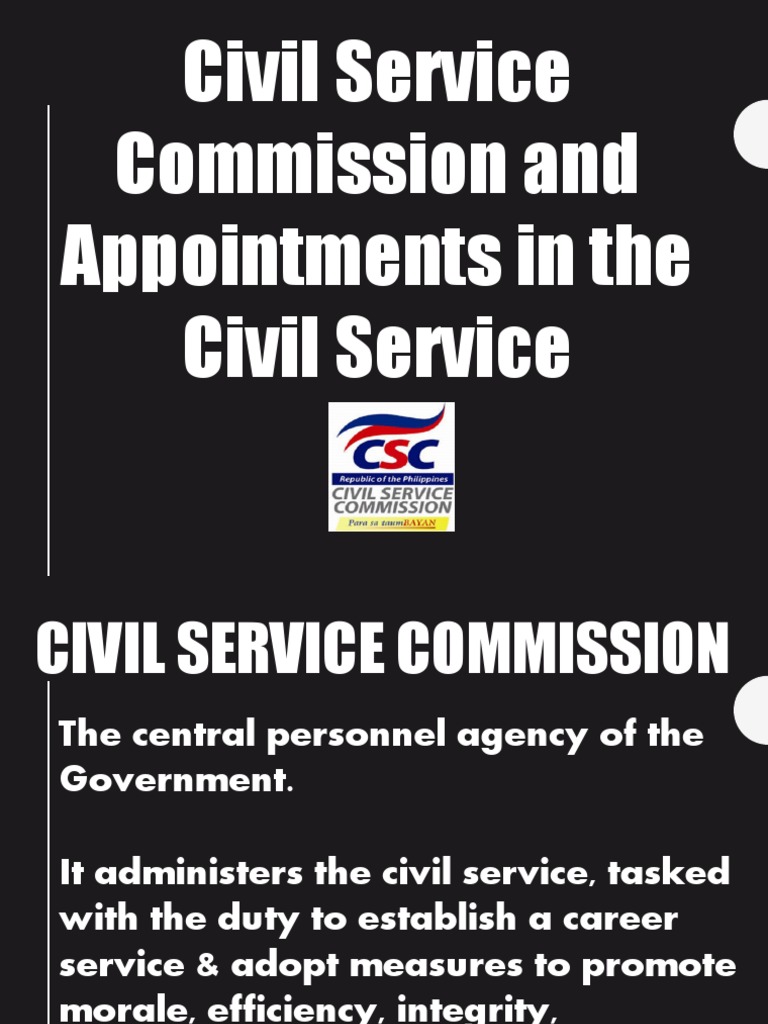 Civil Service Commission Appointments Guide | PDF | Civil Service ...