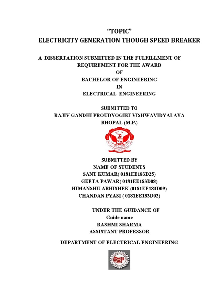 Major Project Report Format 2021 | PDF | Thesis | Educational ...