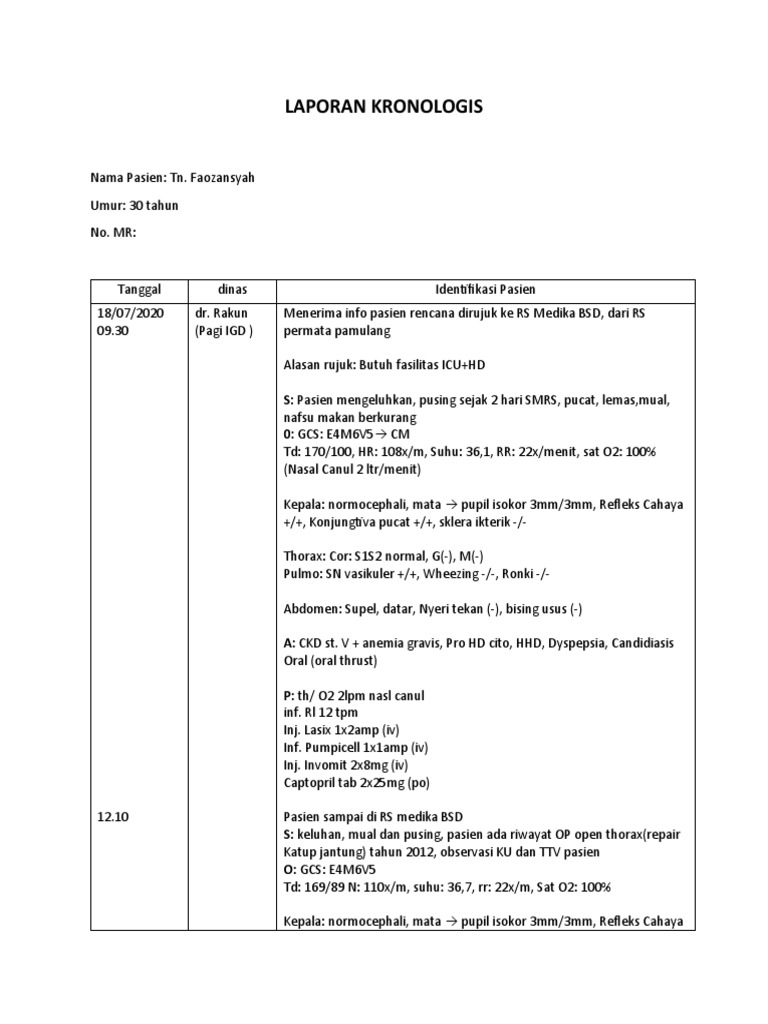 Contoh Kasus HD Inisiasi | PDF