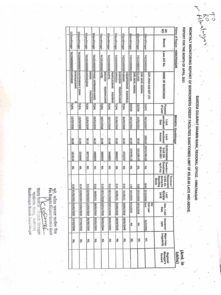 Monthly Monitoring Report | PDF