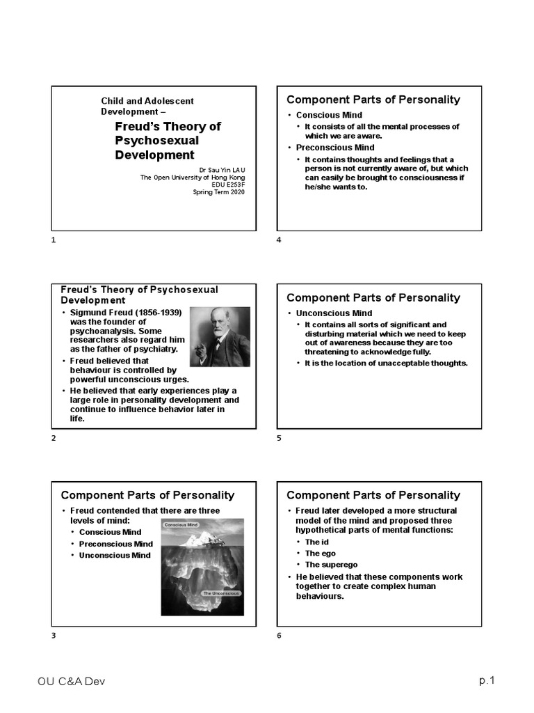 Freud's Theory of Psychosexual Development | PDF | Id | Psychoanalytic ...