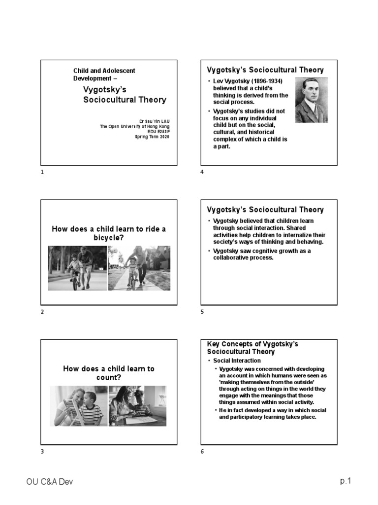 Vygotsky's Sociocultural Theory | PDF | Cognitive Development ...