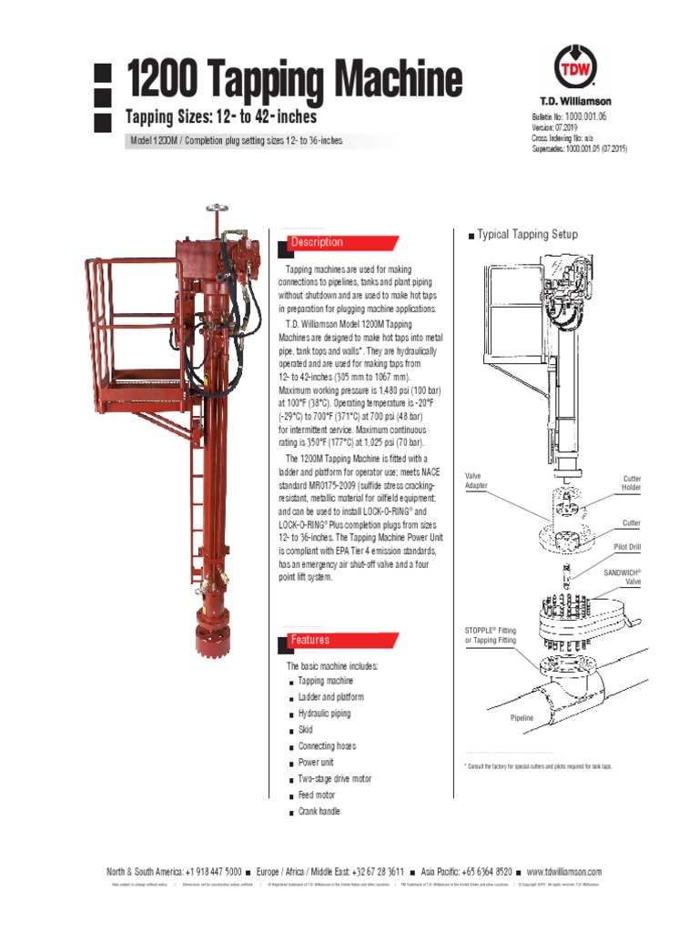1200 Tapping Machine | Download Free PDF | Machines | Mechanical ...