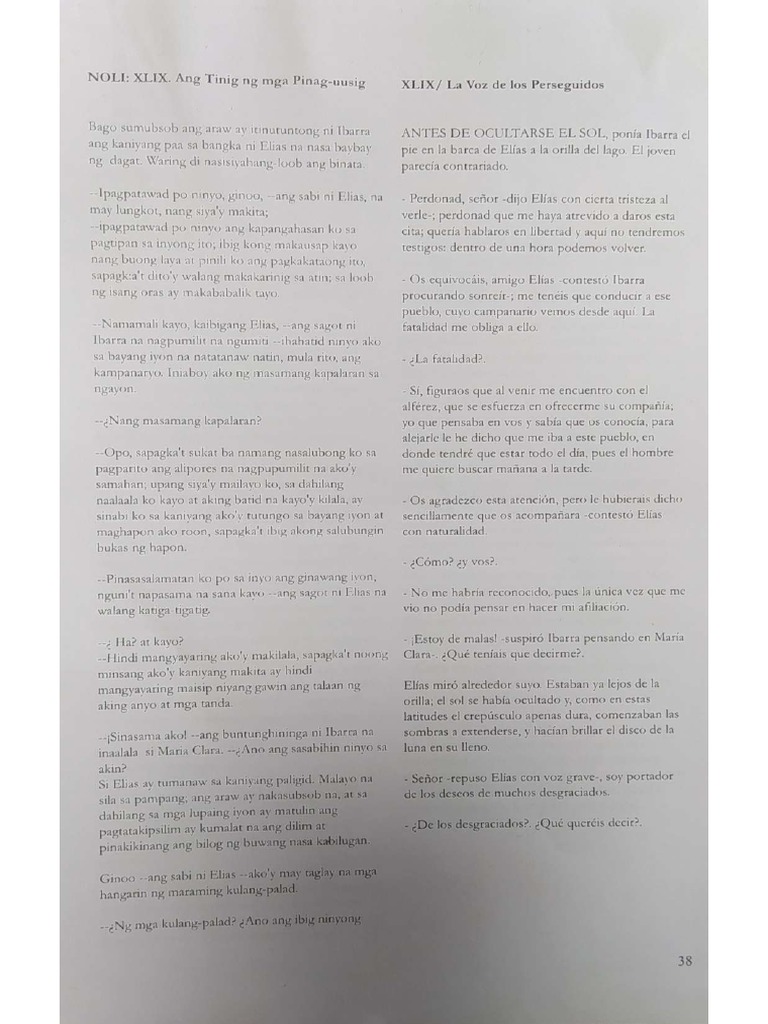 Rizal-Noli Kabanata 49 Tinig NG Mga Pinag-Uusig | PDF