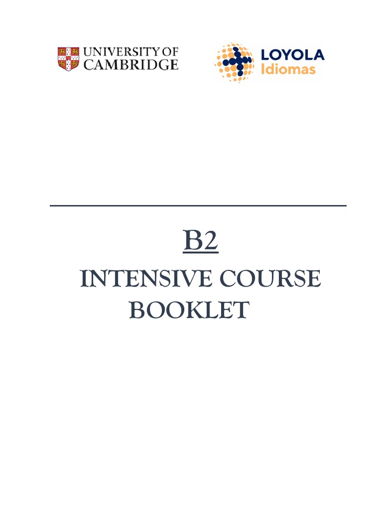 b2 Intensive Course Booklet | PDF