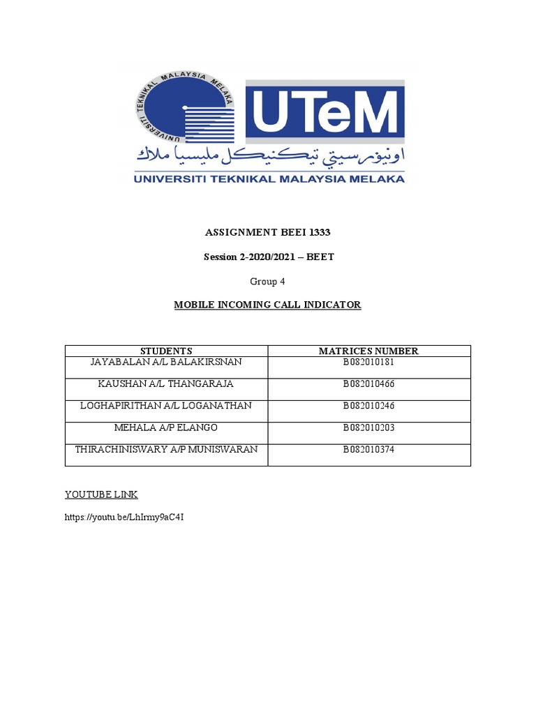 G04 - Mobile Incoming Call Indicator | PDF | Inductor | Electrical Network