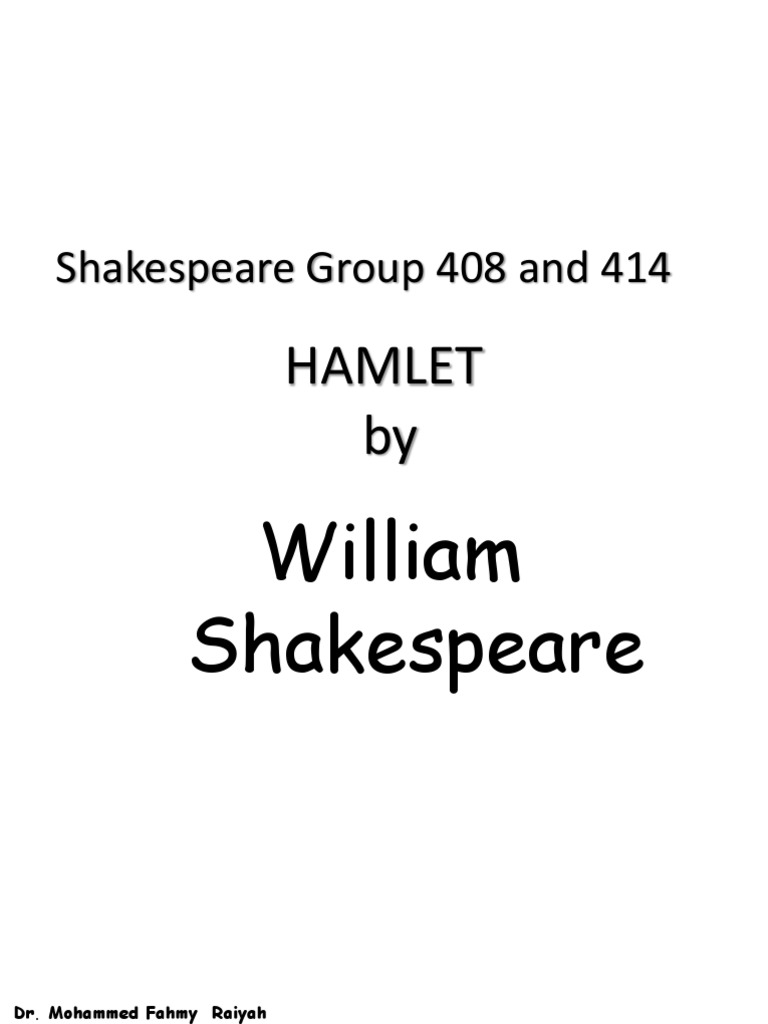 Hamlet - Handout For All Analysis and Lines | PDF | Hamlet ...