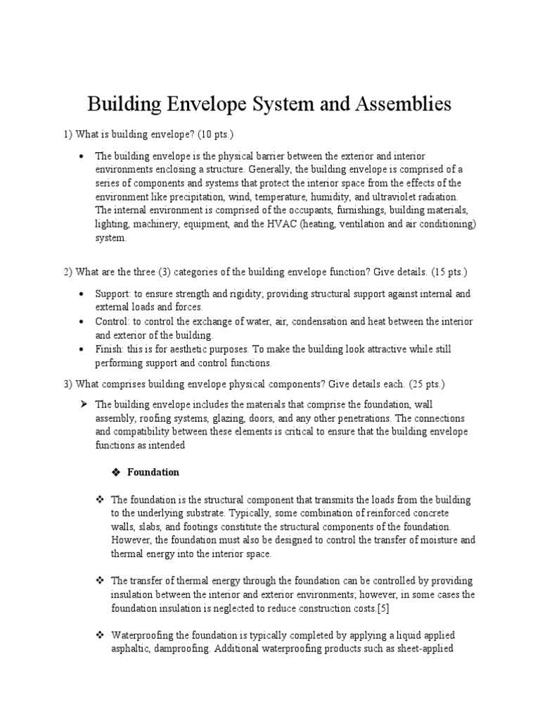 Building Envelope Systems | PDF | Environmental Design | Transport ...