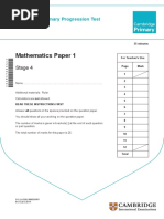 Mathematics Stage 3 Sample Paper 1 | PDF