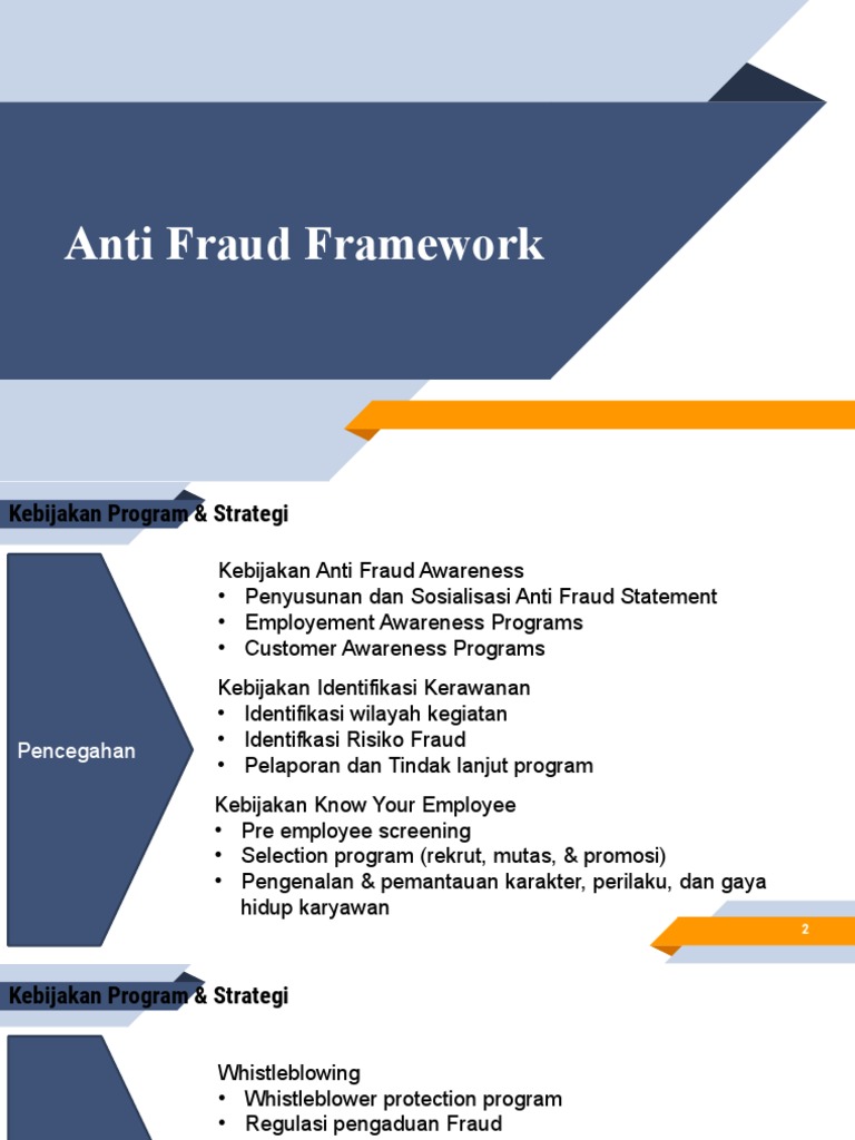 Kerangka Kerja Anti Fraud Bank | PDF