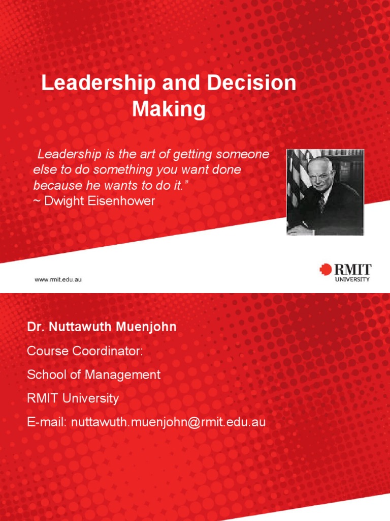 Leadership and Decision Making | PDF | Leadership | Behavior