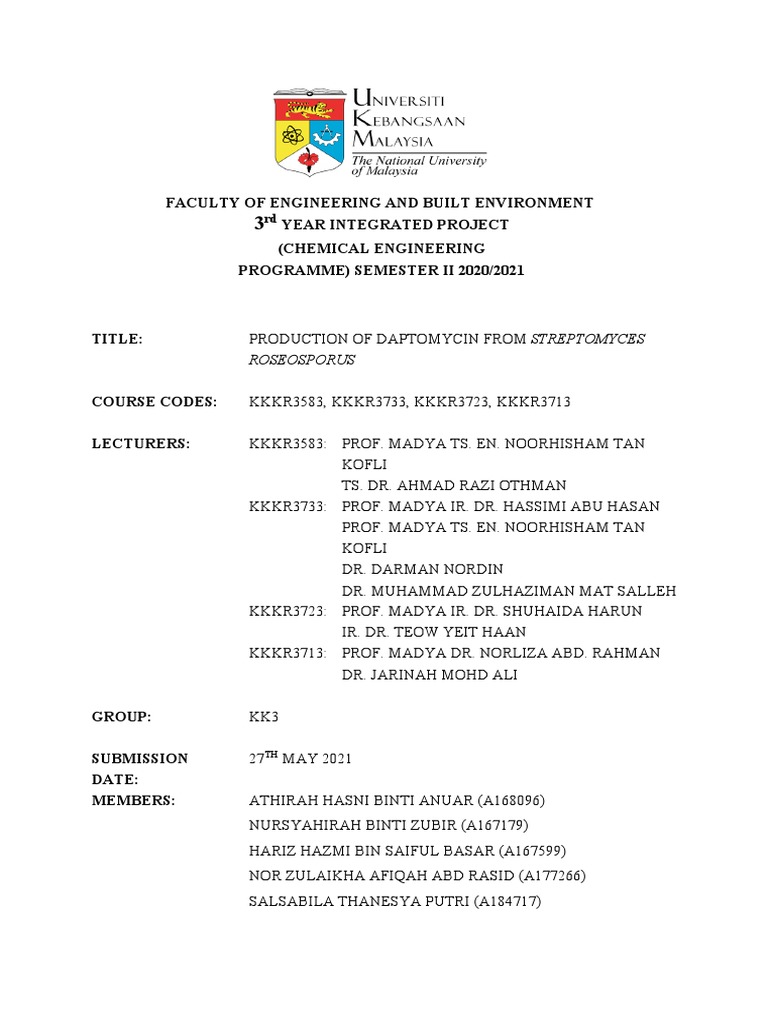 Faculty of Engineering and Built Environment Year Integrated Project ...