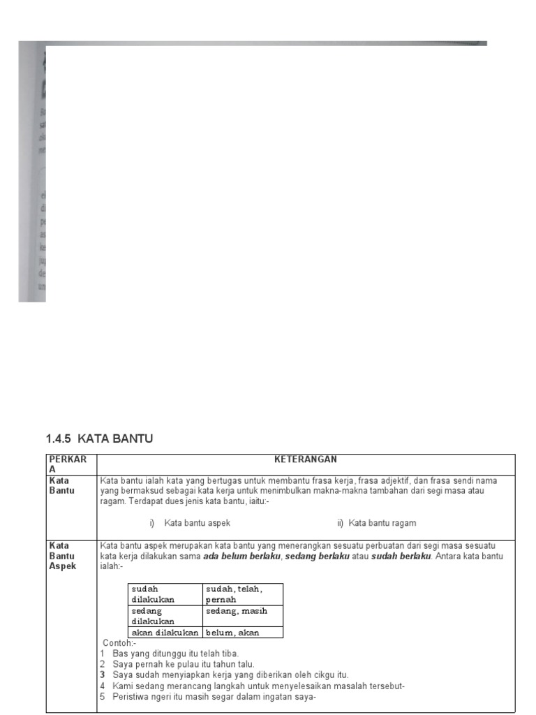 Nota Kata Bantu | PDF